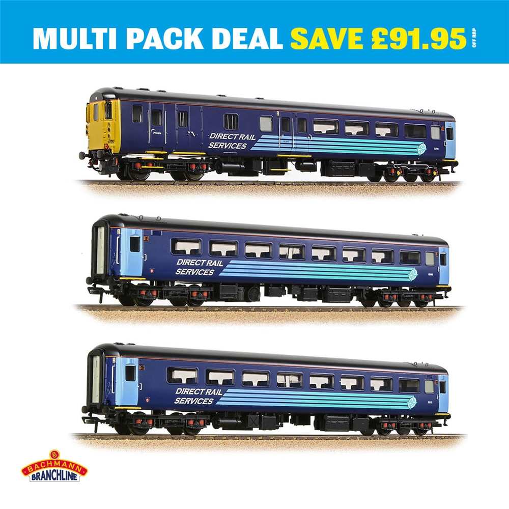 Bachmann Collectors Club - BR Mk2F DRS TSO/TSO/DBSO (3PK)